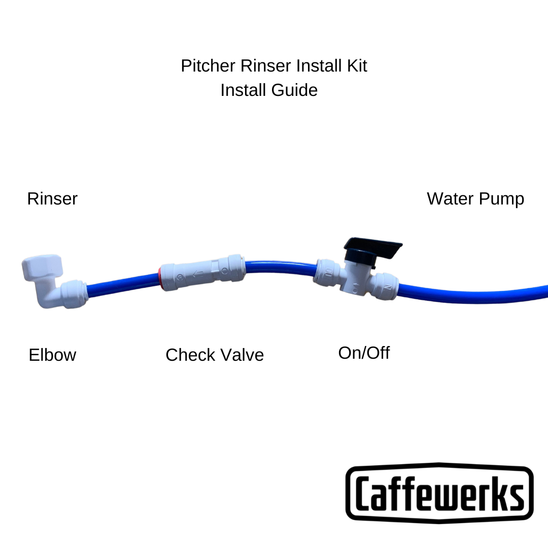 Pitcher Rinser / Sink Water Install Kit – Caffewerks